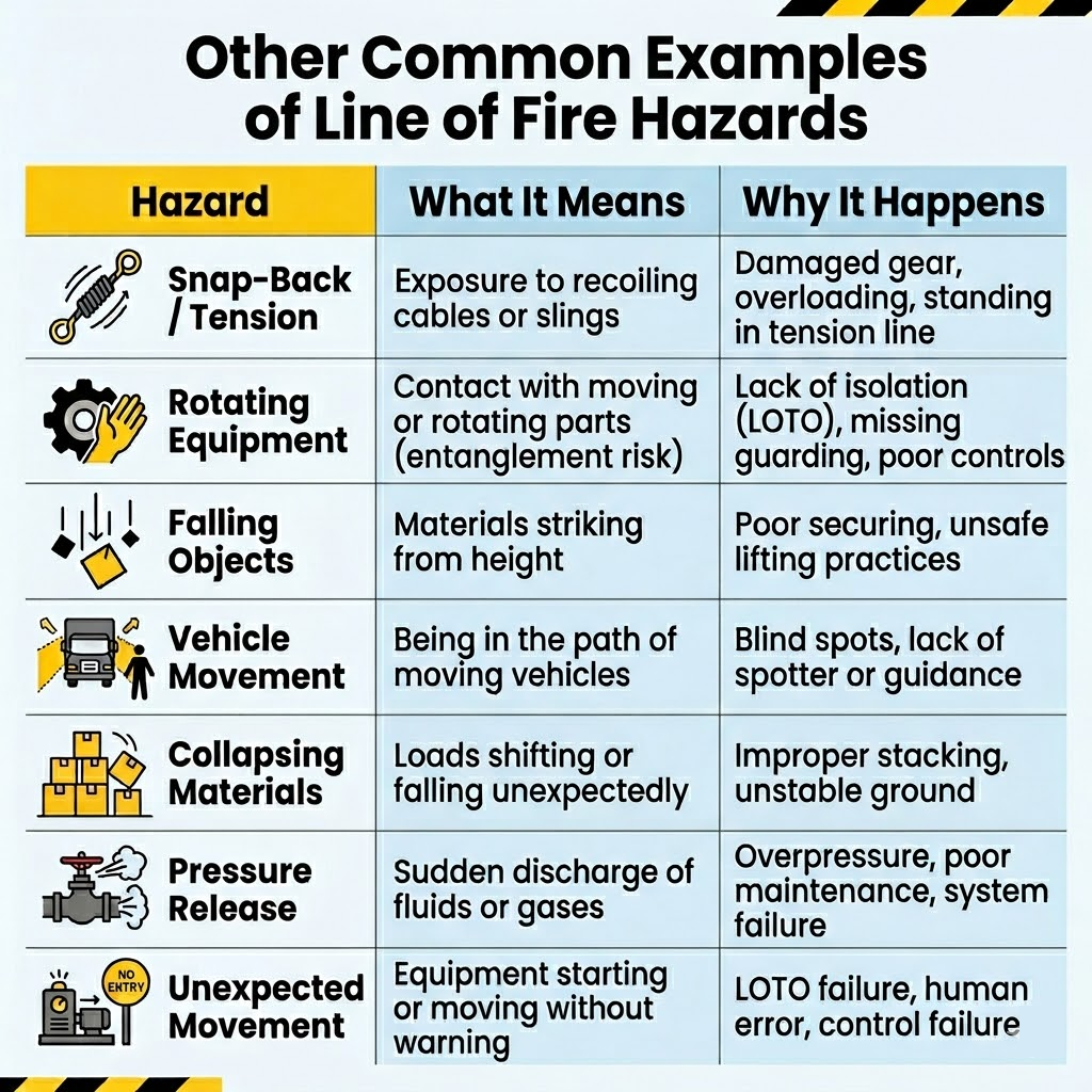 How to identify line of fire hazards before they become incidents