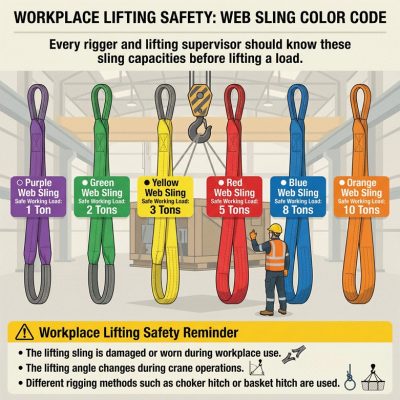 Web Sling Safety: Color Codes & Load Capacity Guide for Safe Lifting