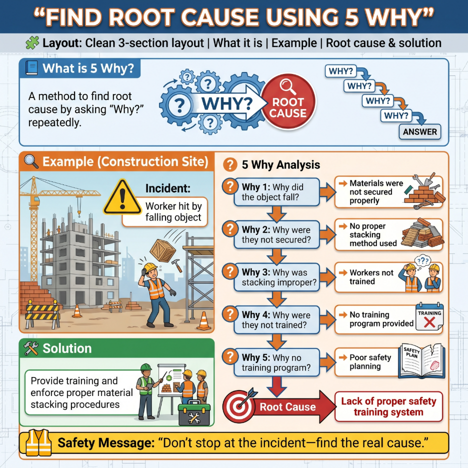 5 Why Root Cause Analysis | Workplace Incident Investigation Guide with ...